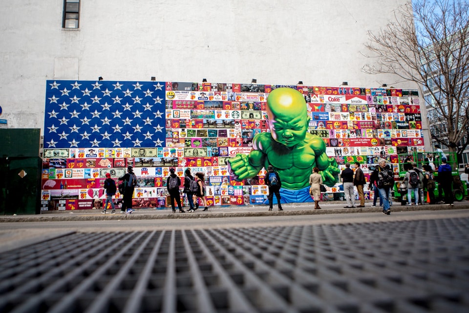 Ron English's New "Popaganda" Bowery Mural Pairs an American Flag With ...