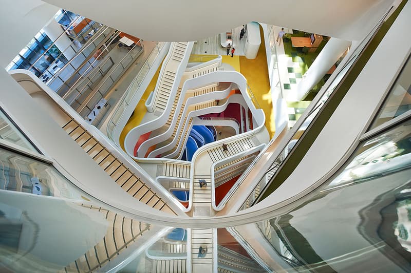 HASSELL Designs a Fluid and Colorful Atrium for Melbourne's Medibank ...