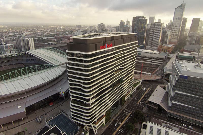 HASSELL Designs a Fluid and Colorful Atrium for Melbourne's Medibank ...