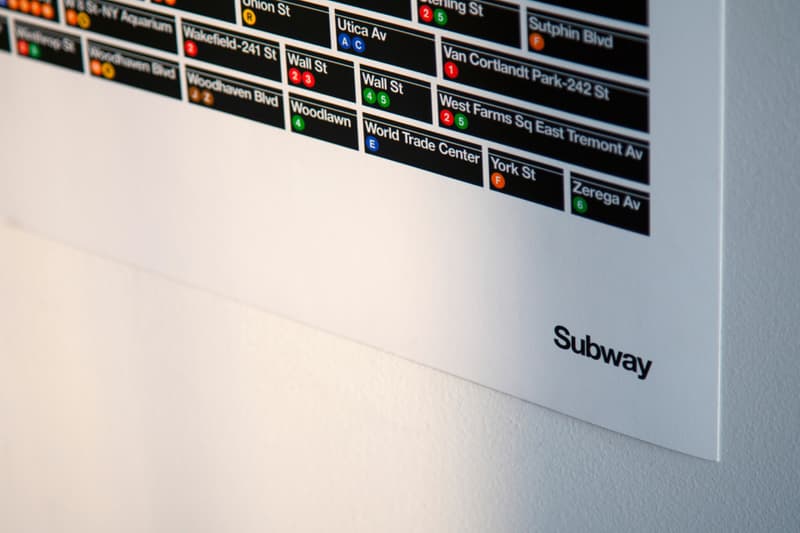 The New York Subway System by Pantone Color Print | Hypebeast