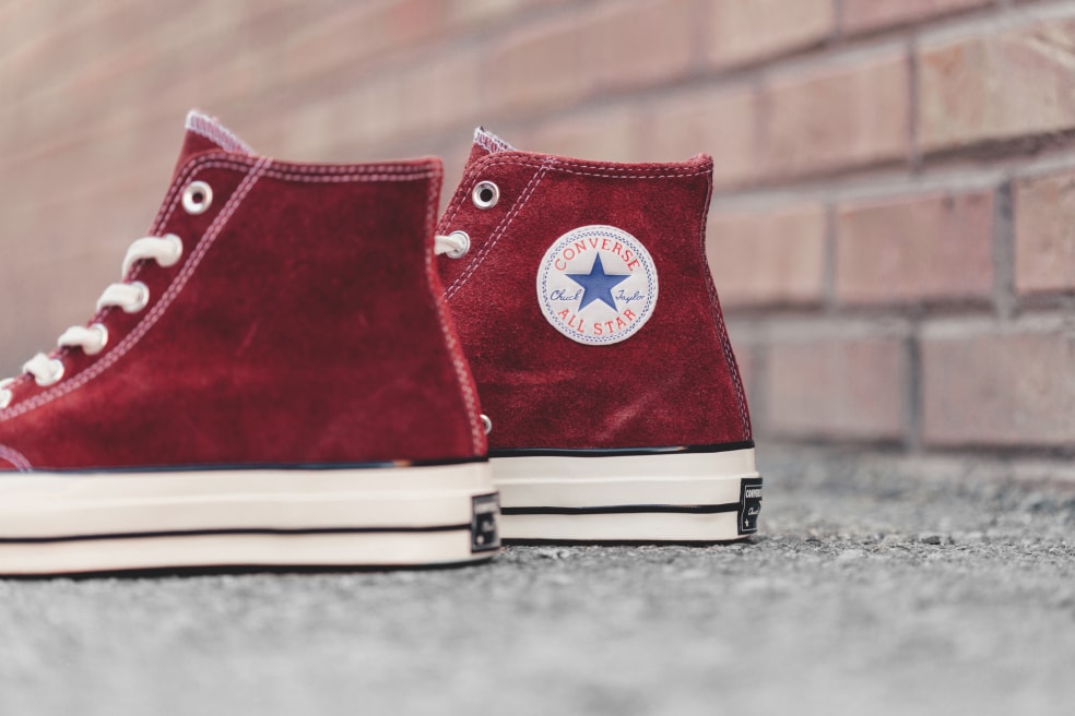 Converse Chuck Taylor All Star 70 Hi Suede Red Dahlia Sneaker | Hypebeast