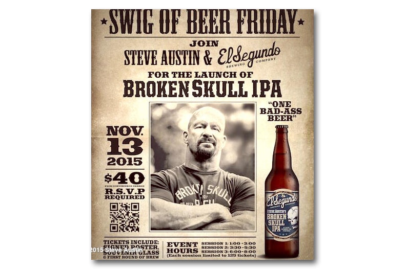 Stone Cold Steve Austin Broken Skull Beer | Hypebeast