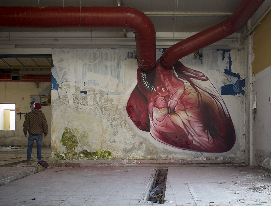 Lonac Beating Heart Mural | Hypeart