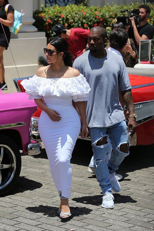 Kanye West Wearing Yeezys