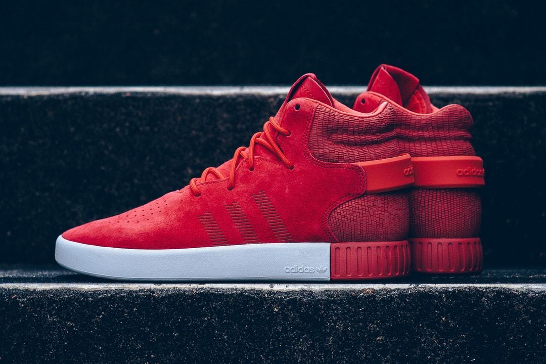 adidas Tubular Invader Red/Vintage White | Hypebeast