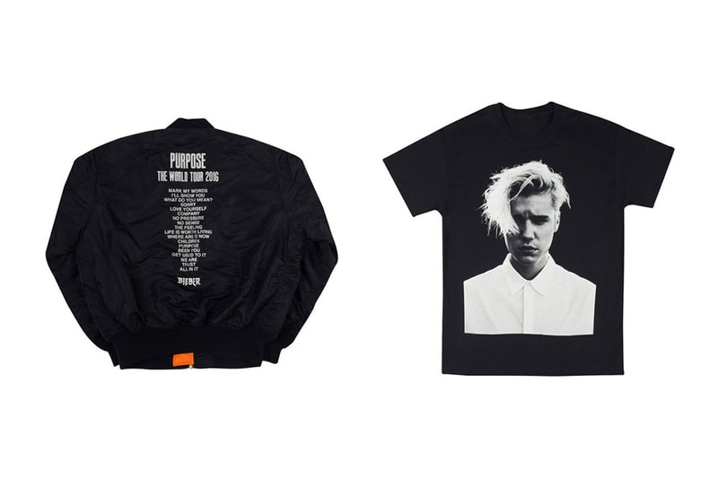 Justin Bieber Purpose Tour Merch Available Online | Hypebeast