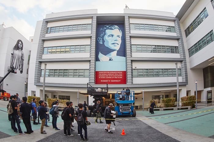 RFK Mural Festival at Los Angeles School with Shepard Fairey | Hypeart