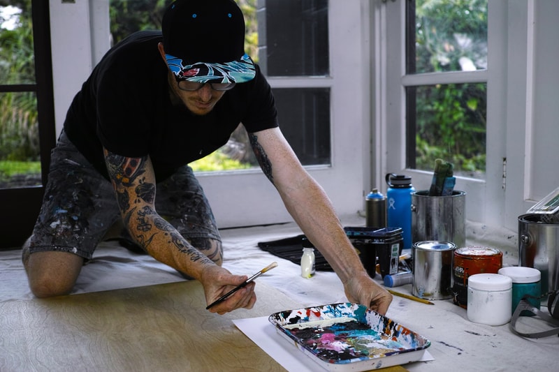 Stephen Curry Footwork Painting by MEGGS | Hypebeast