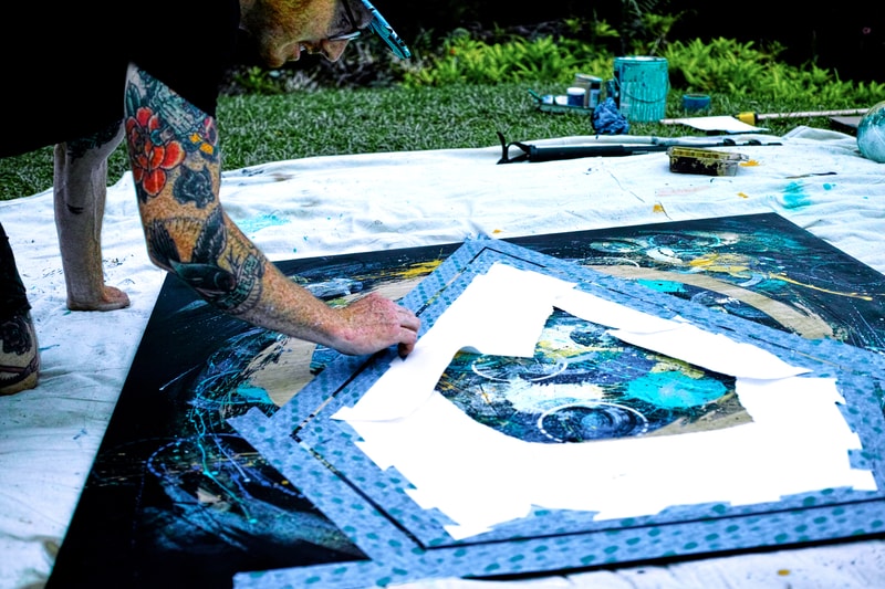 Stephen Curry Footwork Painting by MEGGS | Hypebeast