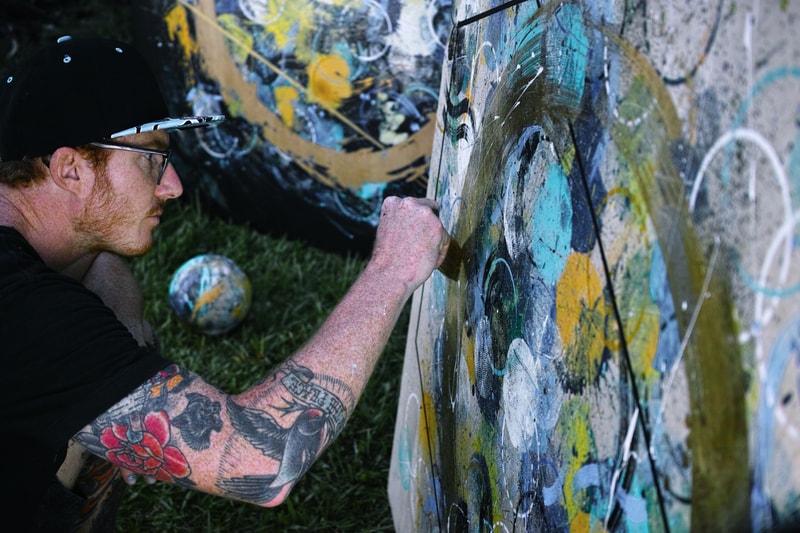 Stephen Curry Footwork Painting by MEGGS | Hypebeast