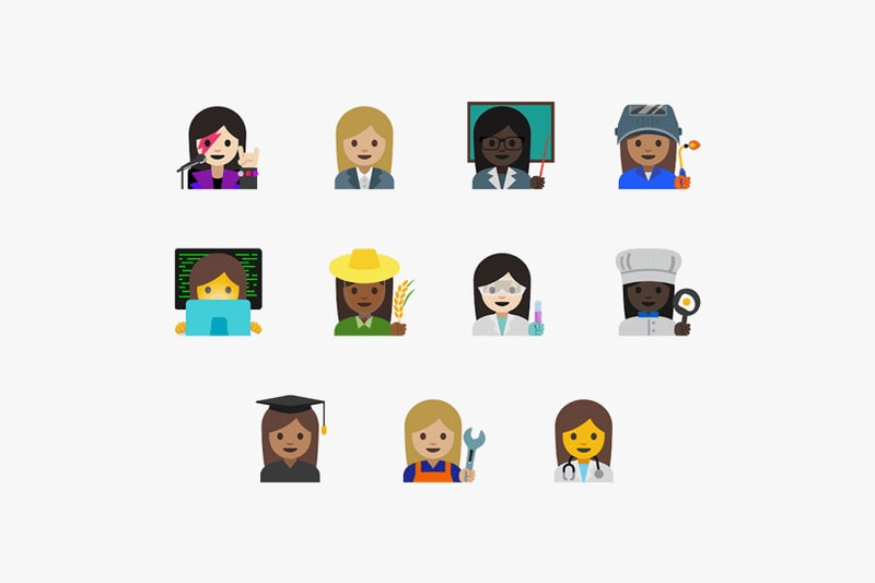 Google and Unicode Release 11 New Female Emojis | Hypebeast