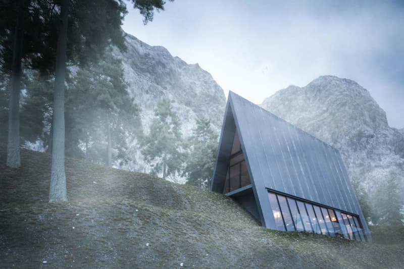 Triangular House on Cliff by German architect Matthias Arndt | Hypebeast