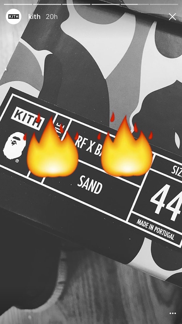 KITH Teases Ronnie Fieg x Bape Collaboration | Hypebeast