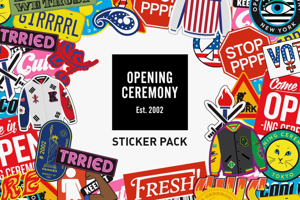 Opening Ceremony Sticker Pack for iMessage | Hypebeast