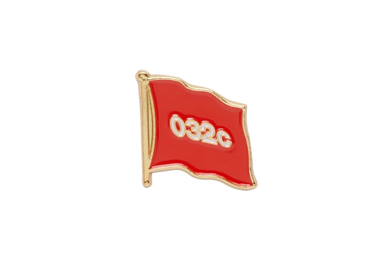 '032c' Gold Enamel Pins | Hypebeast