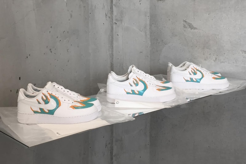 John Geiger Custom "LA Flame" Air Force 1 Low With The Shoe Surgeon ...