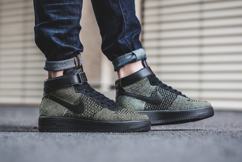 Nike Air Force 1 Ultra Flyknit Mid Palm Green | Hypebeast