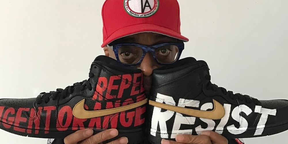 Spike Lee Shows off Custom Anti-Trump Jordans | Hypebeast