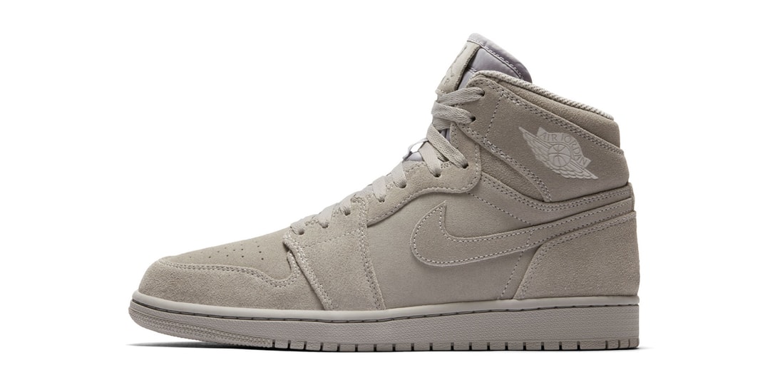 Air Jordan 1 High in Grey Suede | Hypebeast