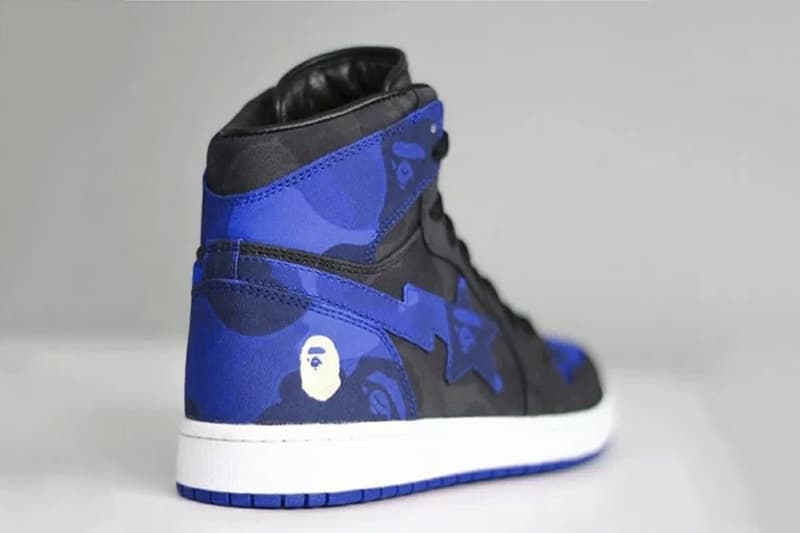 Air Jordan 1 "Royal" Gets a Custom BAPE Remix | Hypebeast