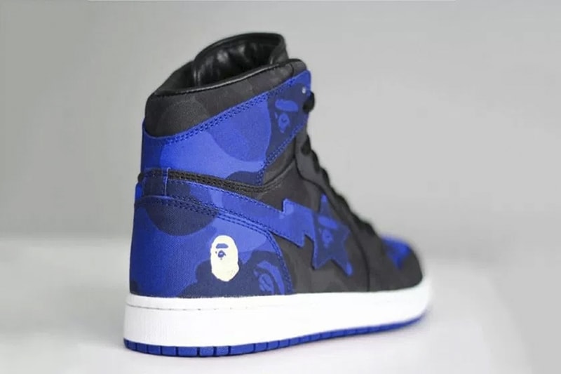 Air Jordan 1 "Royal" Gets a Custom BAPE Remix | Hypebeast