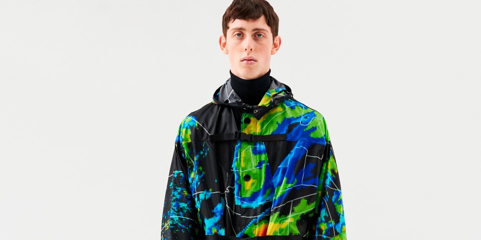 Prada Printed Pixelated Weather Map Parka | Hypebeast