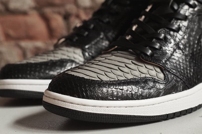 JBF Customs "Shadow" Air Jordan 1 Python | Hypebeast