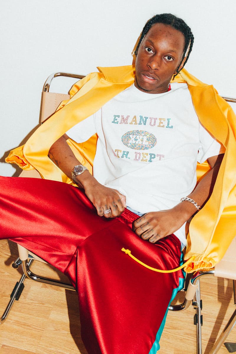 Eric Emanuel Unveils Swarovski Tee & Satin Goods | Hypebeast