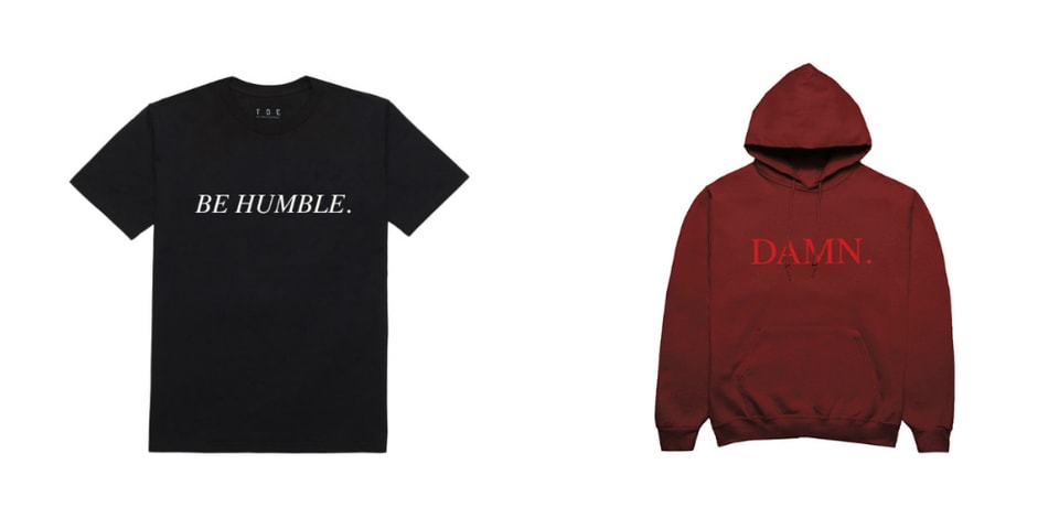 TDE Kendrick Lamar’s ‘DAMN.’ Merch | HYPEBEAST
