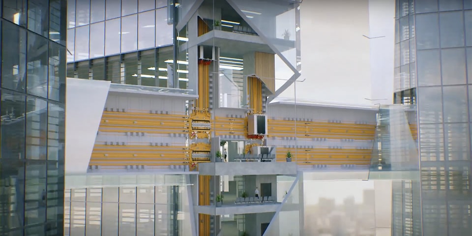 ThyssenKrupp's "MULTI" Sideways-Moving Elevator | Hypebeast