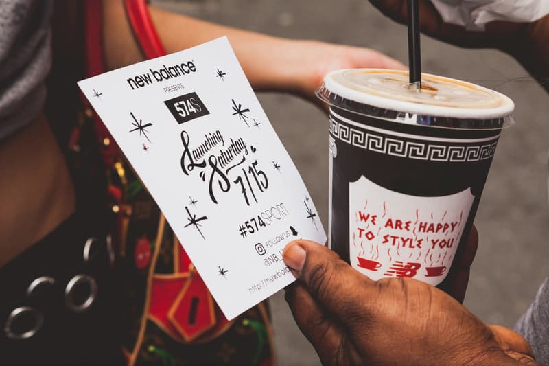 New Balance 574 Sport Coffee Carts In NYC | Hypebeast