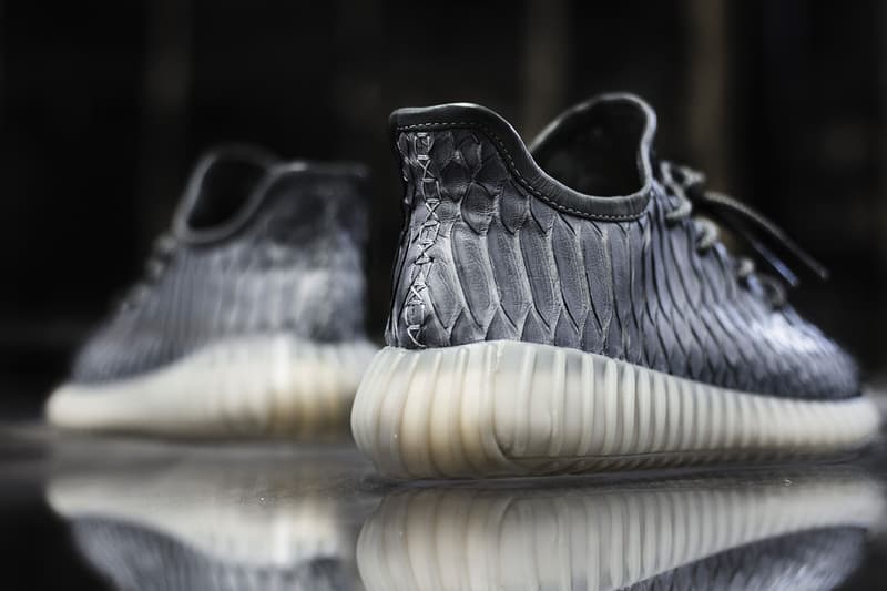 The Shoe Surgeon YEEZY 350 V2 Grey Python Custom | Hypebeast