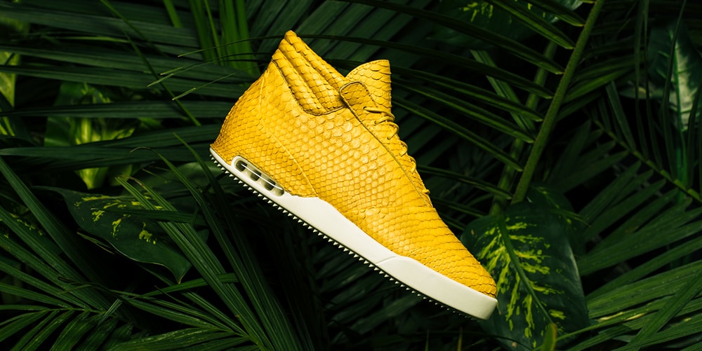 John Geiger 001 in Matte Yellow Python | Hypebeast