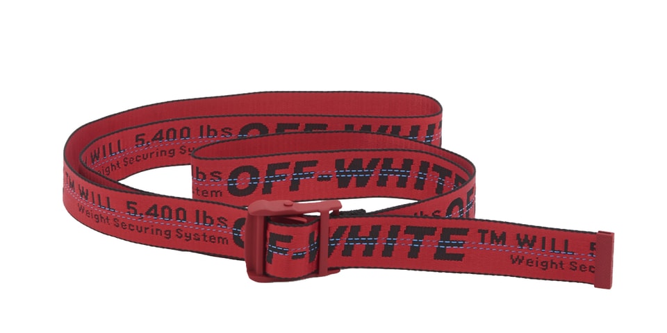 Offwhite Releases New Red Yellow Industrial Belts