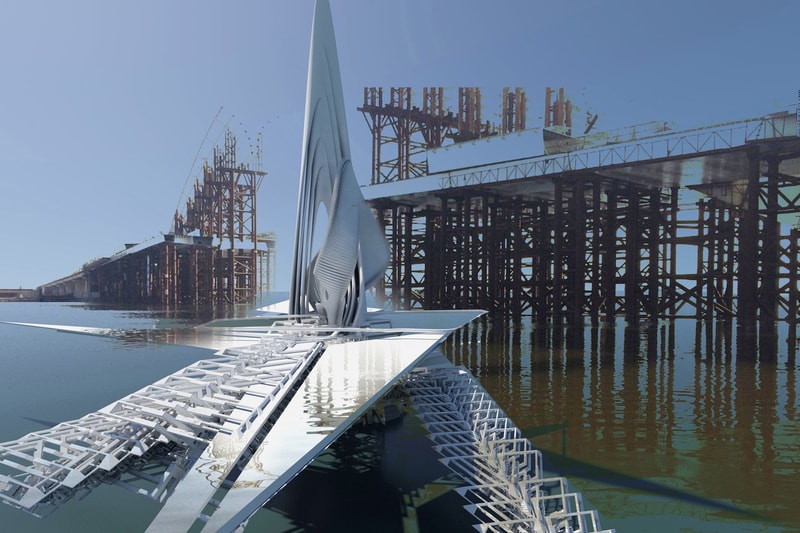 Futuristic Revolving Sail Bridge Floats on Water | Hypebeast