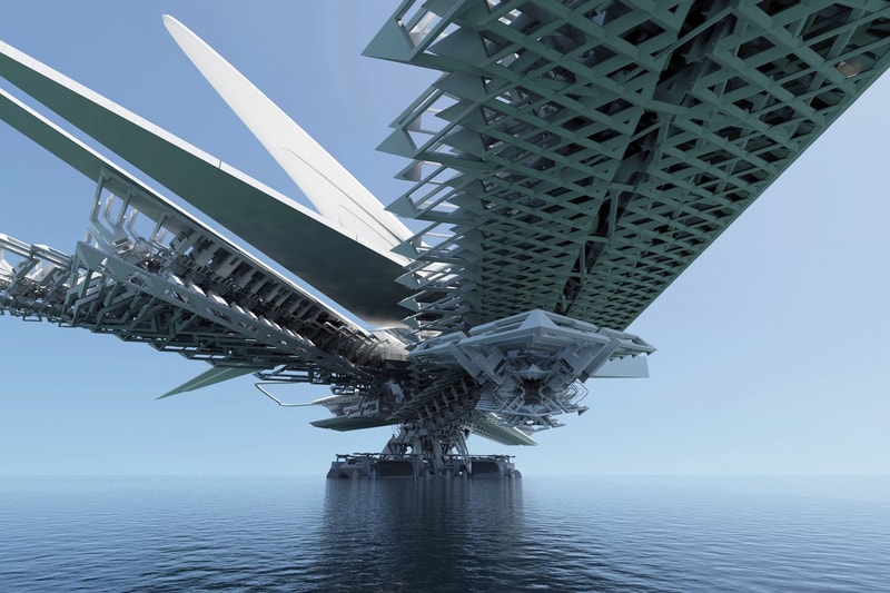 Futuristic Revolving Sail Bridge Floats on Water | Hypebeast