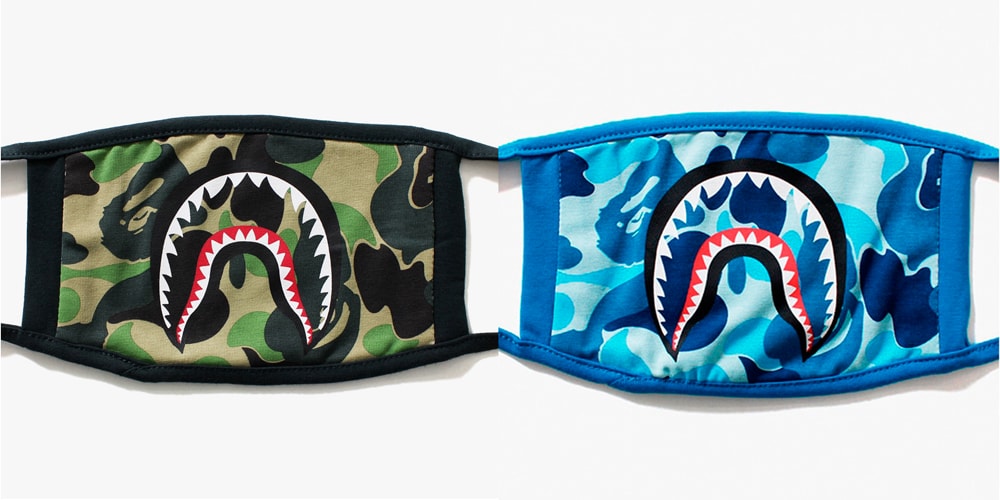 BAPE ABC Camo Shark Masks | Hypebeast