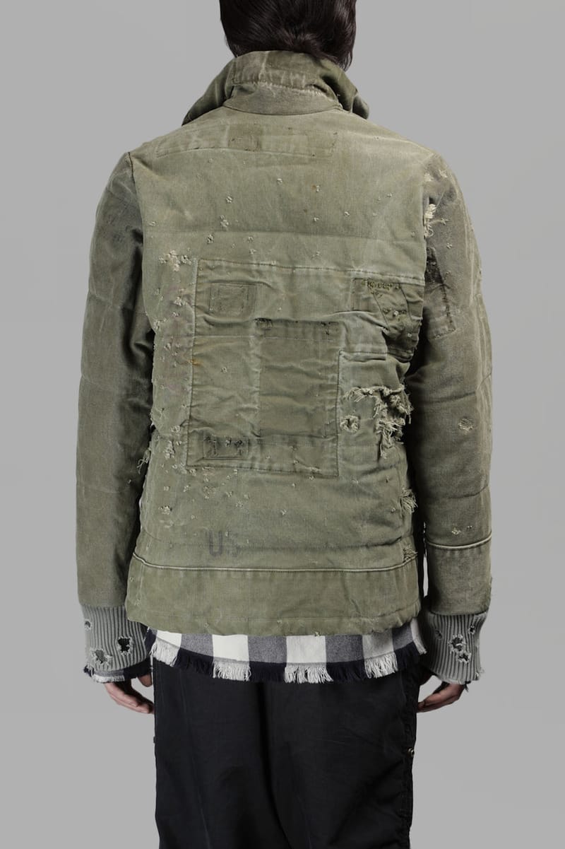 Greg Lauren Destroyed Duffle Retro Jacket Available for Greg Lauren Destroyed Duffle Retro Jacket Available for