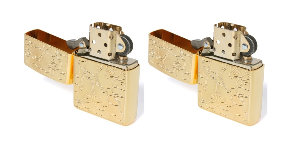 BAPE Gold Zippo Lighter | Hypebeast