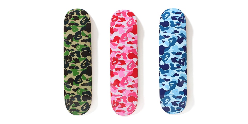 BAPE Drops ABC Camo Skateboards In Three Colors | Hypebeast