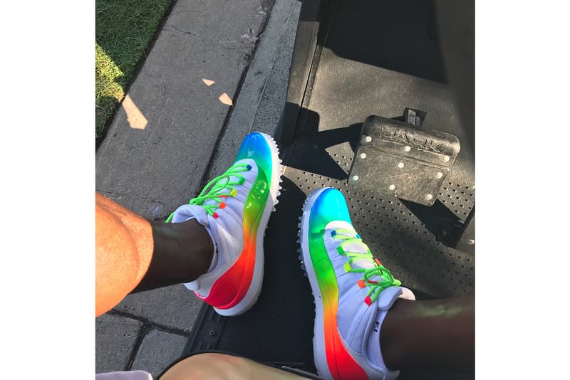 Ray Allen Wearing Rainbow Air Jordan 11 Cleats | Hypebeast