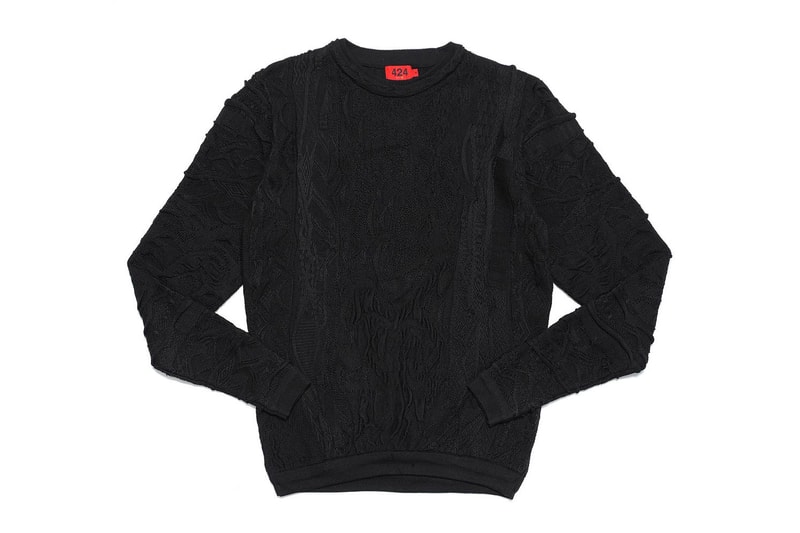 Coogi Sweater Black Leather
