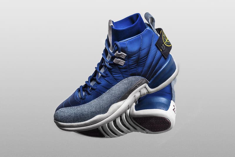 Drake Custom Stone Island x Air Jordan 12s | Hypebeast