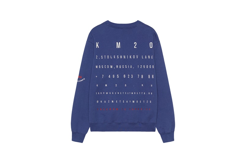KM20 x Resort Corps "Business Card" Sweatshirt | Hypebeast