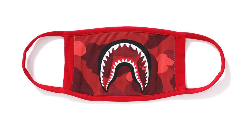 BAPE Color Camo Shark Masks Red, Purple & Blue | HYPEBEAST
