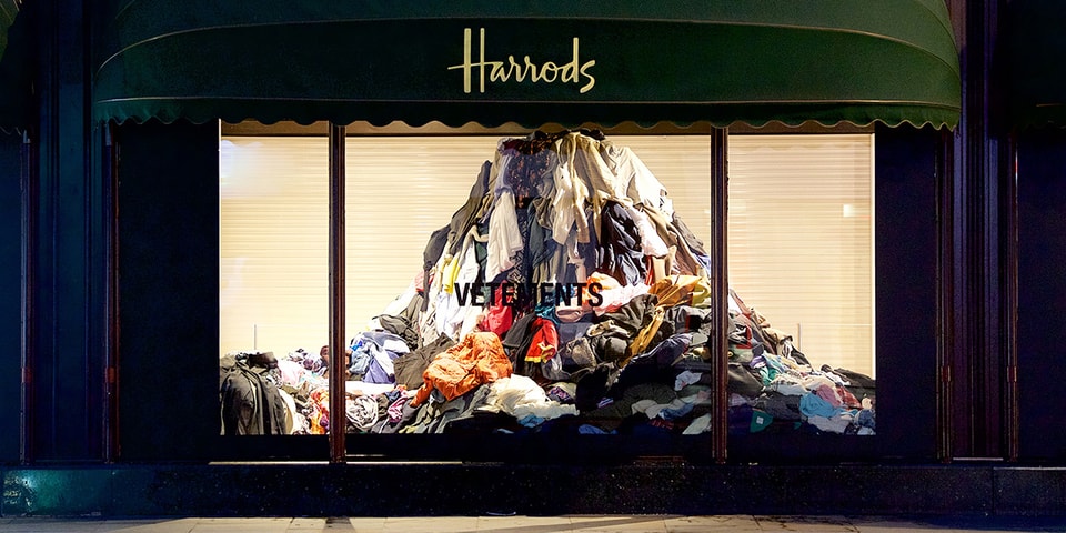 Vetements Making Harrods Window From Old Clothes | Hypebeast