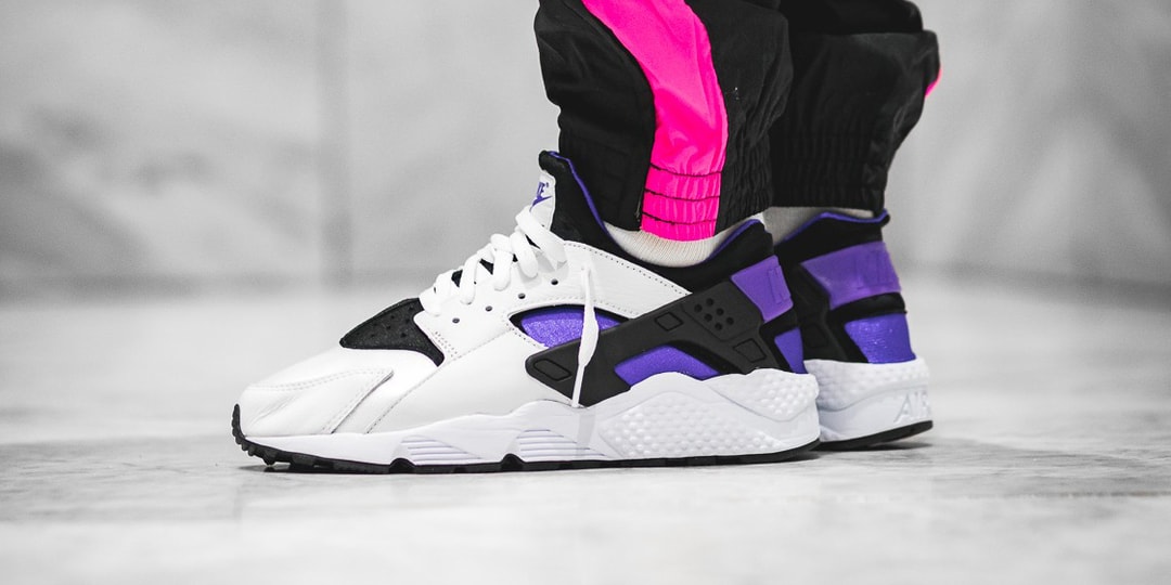 Nike Air Huarache ’91 “Purple Punch” On-Feet | Hypebeast