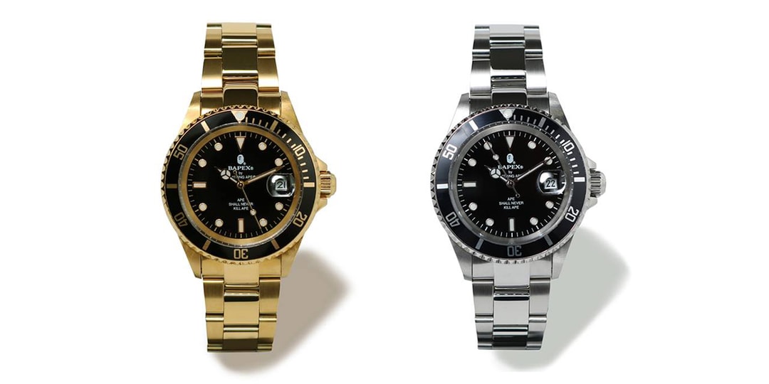 BAPE Type 1 BAPEX Black Dial in Gold and Silver | Hypebeast