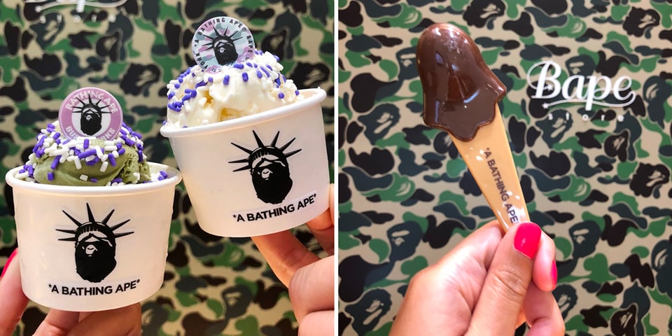 BAPE NY Serves Ice Cream with Special Spoon | HYPEBEAST