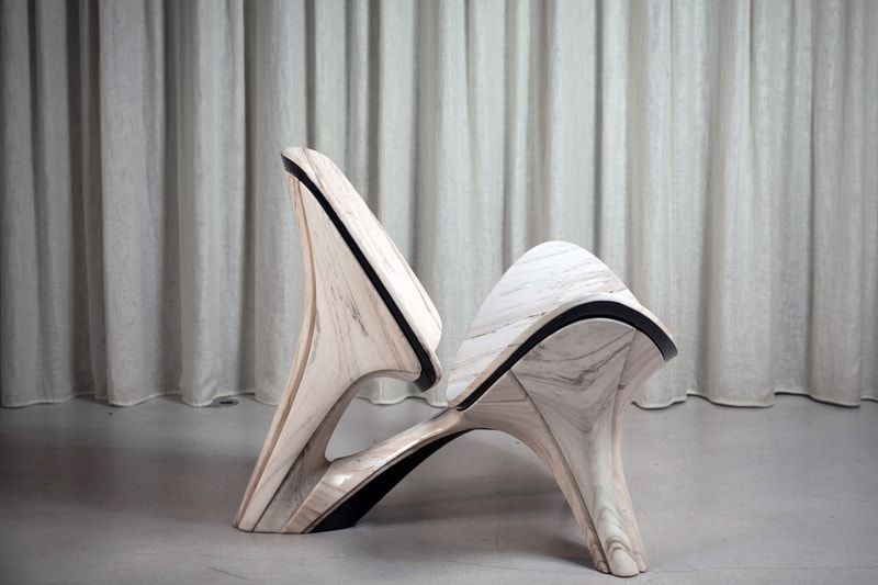 Zaha Hadid Architects Craft Stone Lounge Chair | Hypebeast
